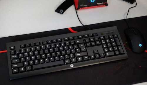 Комплект клавиатура + мышь HP KM100