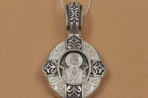Православная нательная иконка из серебра, 334