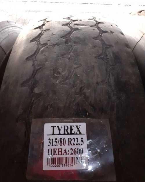 Б/у шина tyrex 315/80 R22.5 29шАрт 214641 нл