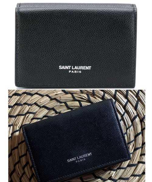 Кошелек Saint Laurent paris черный