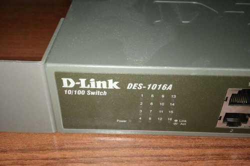 Сетевой коммутатор Dlink DES-1016A