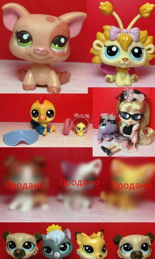 Lps little pet shop и мини еда, рюкзаки
