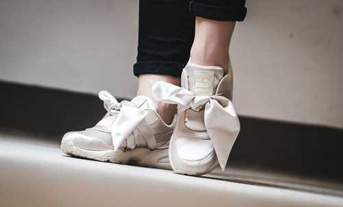 Puma Fenty Bow белые бежевые