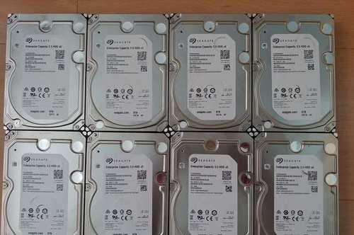 8 штук HDD ST8000NM0055 8 Tb на гарантии