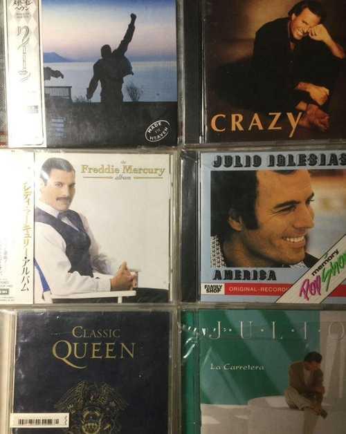 Японские CD Queen, Freddie Mercury,Julio Iglesias