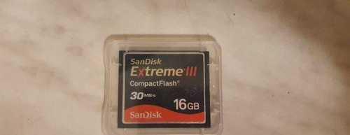 Карта памяти SanDisk Extreme III CompactFlash