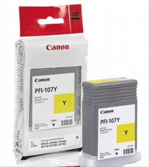 Картридж Canon PFI-107Y 6708B001 желтый