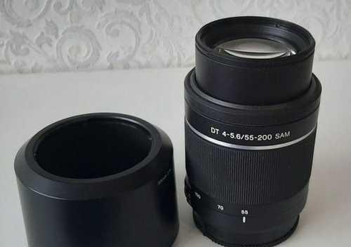 Объектив для sony a DT 55-200 мм F4-5.6 SAM II
