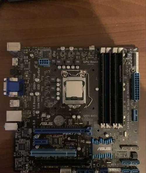 I7 3770 + Asus P8H77-M +16 gb Опер