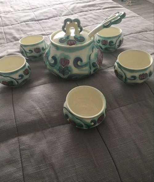 Супница фарфор и пиалы (набор посуды)