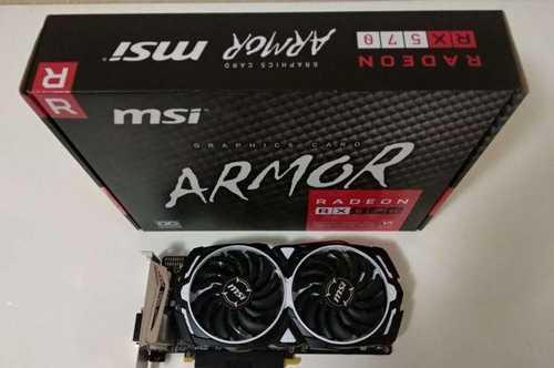 Видеокарта MSI Radeon RX570 Armor 4Gb OC