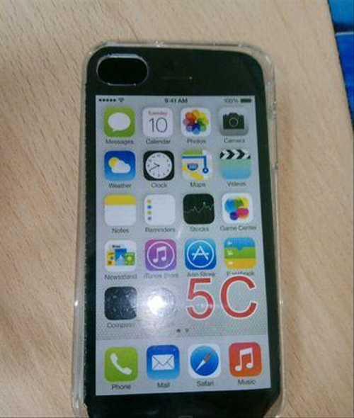 Прозрачный пластиковый чехол для iPhone 5С