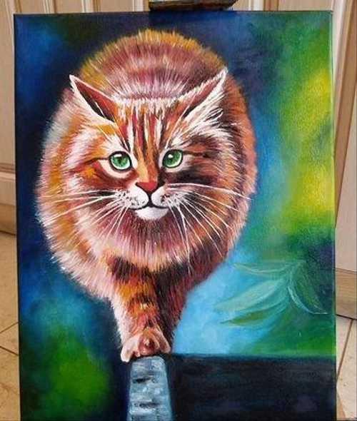 Картина " Рыжий кот"