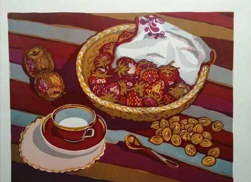 Линогравюра А. Ф. Попович