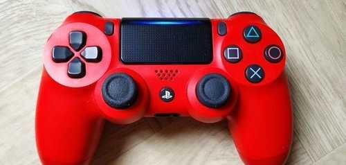 2 геймпада Dualshok 4 v2 PS4 (красный,белый)