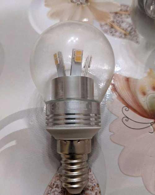Лампа светодиодная E14 uniel Crystal шар