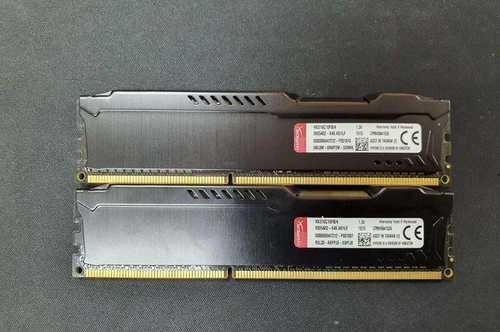 Озу DDR3 8Gb (2x4Gb) 1600 Kingston HyperX Black