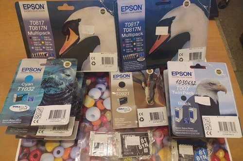 Картриджи струйные Epson оригиналы в упаковке