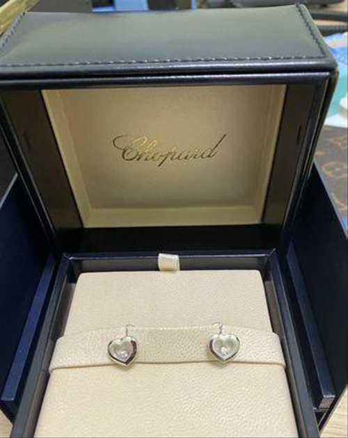 Золотые серьги chopard