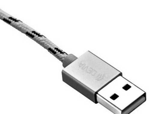 Кабель USB Type C Devia Fashion Silver