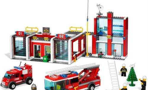 Лего lego пожарные 7208, 4208, 60002