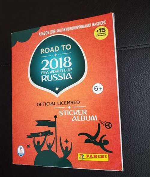 Полный комплект наклеек Panini Россия 2018