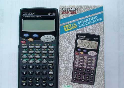 Калькулятор инженерный citizen SPR-280