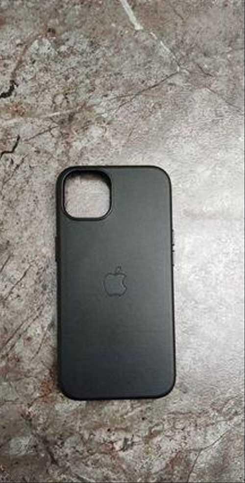 Чехол Leather Case черный iPhone 13 pro Magsafe