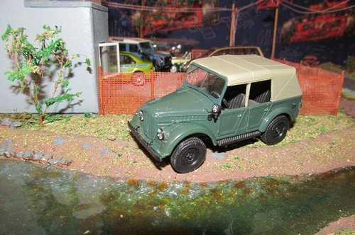 Модель 1:43 нап газ-69 А GAZ 69 A 4-doors лот #42
