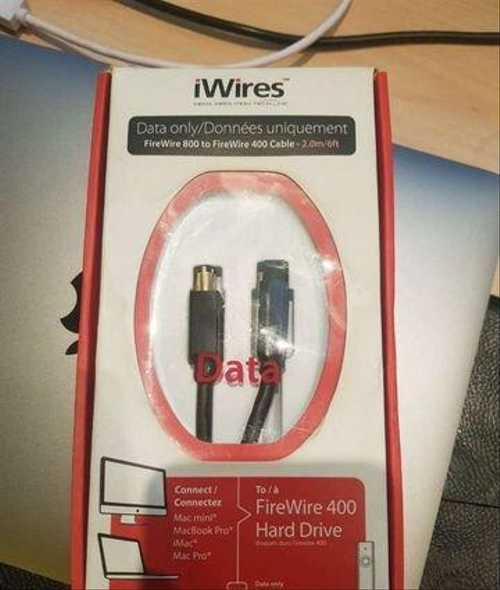 Кабель FireWire 800 to FireWire 400 iWires кабель