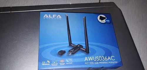 WI-FI адаптер 2,4-5ггц Alfa Network awus036AC