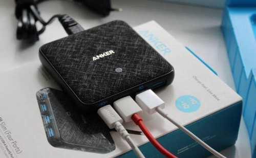 Сетевая зарядка Anker с 4 портами