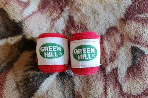 Боксерские бинты green hill 1.5м