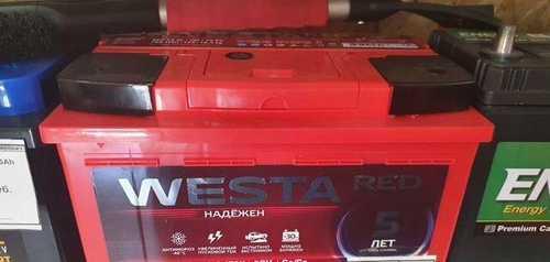 Аккумуляторы Westa Red 75Ah 750A о.п Новые