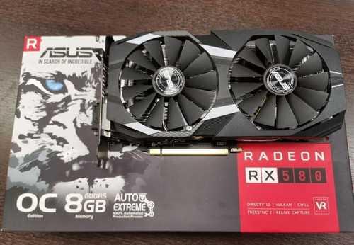 Видеокарта asus RX580 dual 8Gb