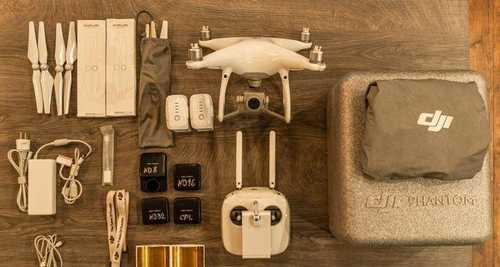 Квадрокоптер DJI phantom 4 PRO. 3 батареи