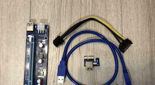 Райзер для видеокарты pci-e 6 pin