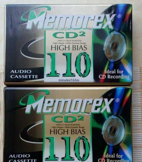 Аудиокассета Memorex CD2 110 min. type ll