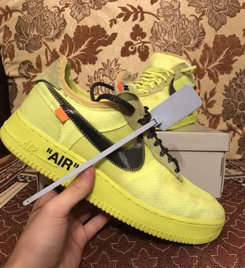 Nike Air Force 1 x Off-White “Volt” 10.5US