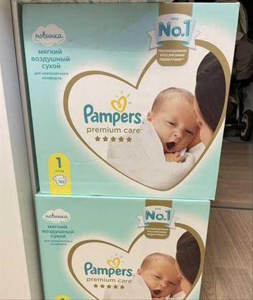 Подгузники pampers premium care 1