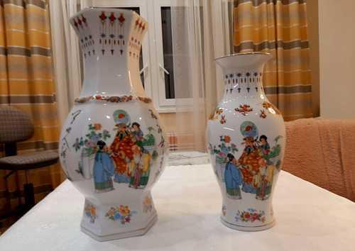 Фарфоровые китайские вазы