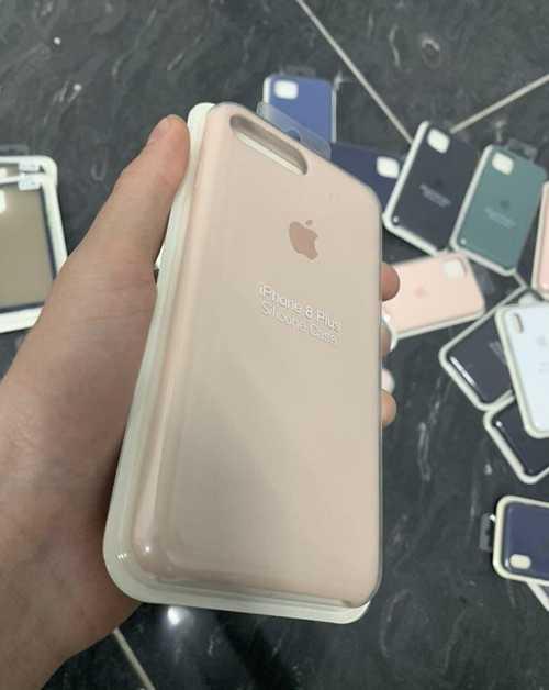 Чехол на iPhone 8 Plus Silicone Case Pink