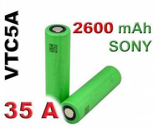 Аккумуляторы 18650 Sony US18650VTC5A втс5А