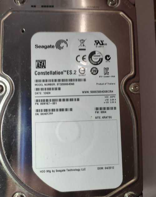 HDD 3,5" 2Tb (3шт.) ST32000645NS