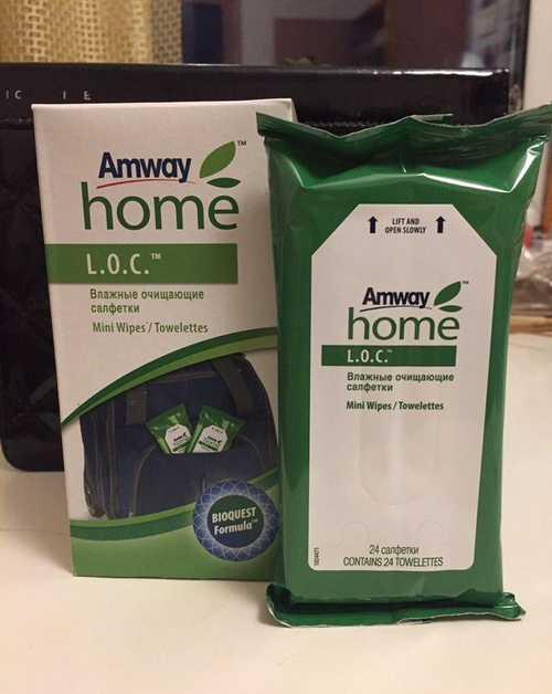 Amway L.O.C. очищающие салфетки