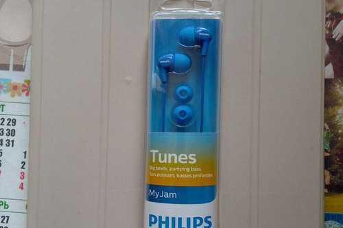 Наушники philips she3550bl/00, синие