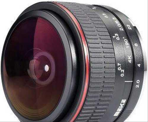 Объектив Meike MK-6.5mm f2.0 Fisheye Lens M43