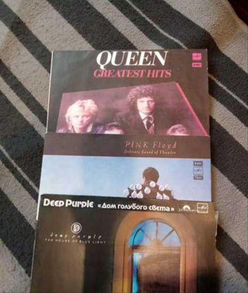 Набор пластинок Queen, Pink Floyd, Deep Purple