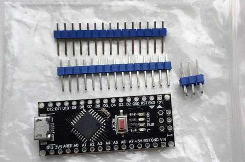 Плата Arduino Nano V3.0 ATmega168P CH340 microusb