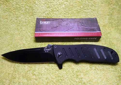 Нож складной enlan EL-01A black folding knife